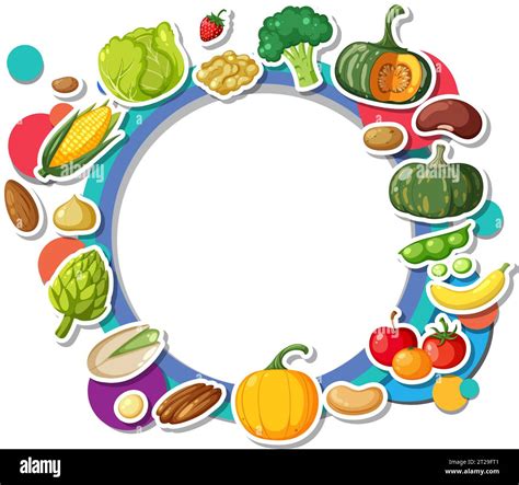 Fruits And Vegetables Border Clipart