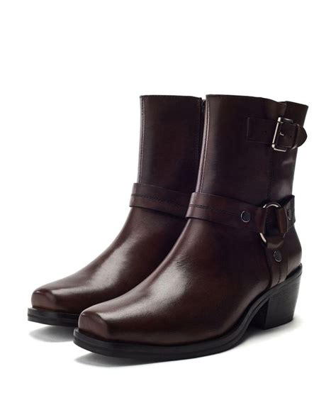 Shoon Sh Gee Dark Leather In Brown Lyst Uk