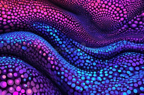 Digital Technology Concept Illustrated By An Abstract Blue Wavy