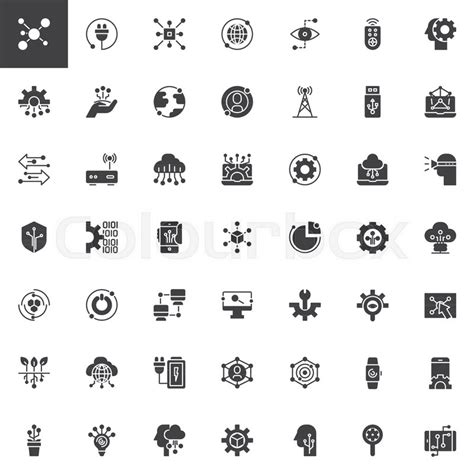 Innovation Technology Vector Icons Stock Vector Colourbox