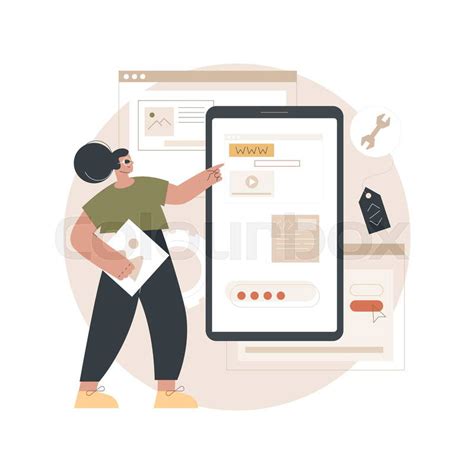 Web Development Abstract Concept Vector Illustration Websit Colourbox