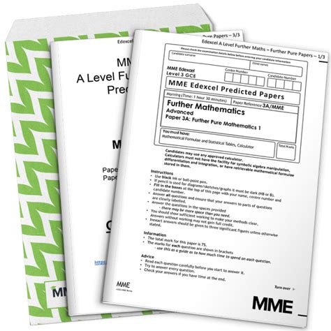 Edexcel A Level Further Maths Past Papers Edexcel Mark Schemes