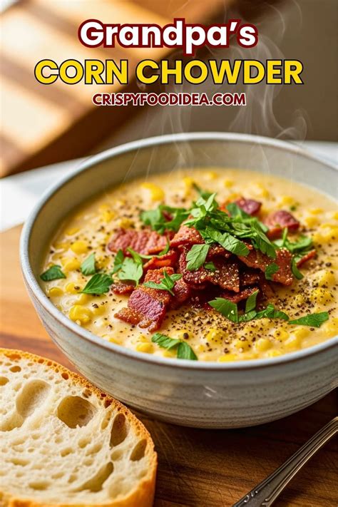 Grandpas Creamy Corn Chowder Recipe Easy Comfort Food For Cozy