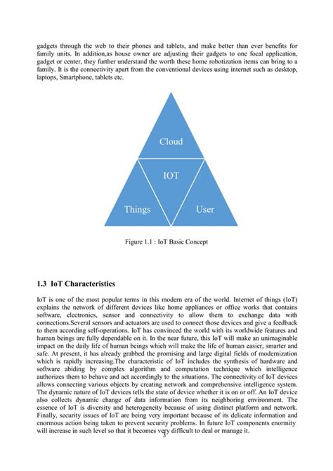 IOT Thesis Report About Home Automation System PDF Internet Computing