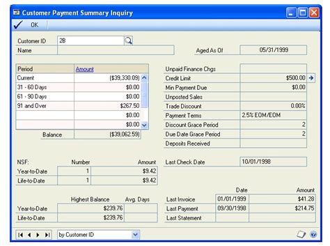 Receivables Management Part 4 Inquiries And Reports Dynamics Gp Microsoft Learn