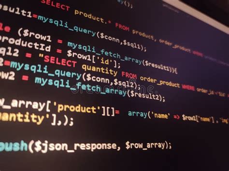 Coding Programming Source Code Screen Abstract Technology Background