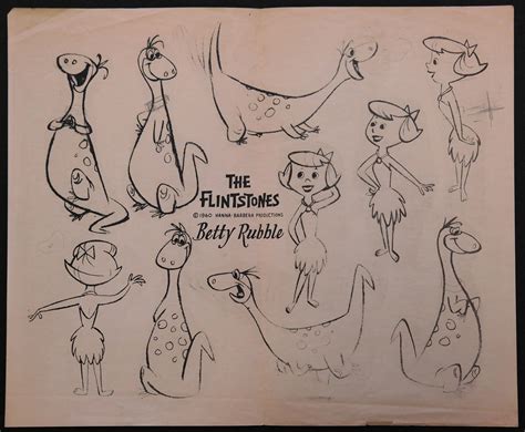 The Flintstones Model Sheet Id Junhbmodel9201 Van Eaton Galleries