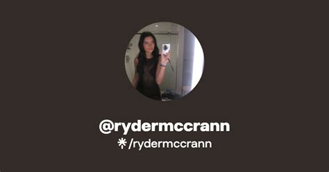 Rydermccrann Official Tiktok Instagram Linktree