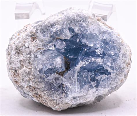 47mm 90g Blue Celestite Celestine Cluster Natural Sparkling