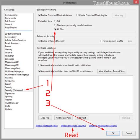 Turn On Adobe Reader Protected View TweakHound