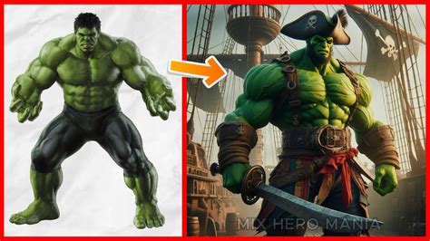 Avengers But Pirates 🔥 Marvel And Dc Characters Ai Superhero Youtube