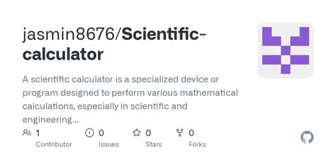 GitHub Jasmin Scientific Calculator A Scientific Calculator Is A Specialized Device Or