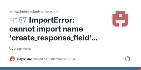 importerror cannot import name create response field from fastapi