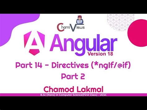 Angular Sinhala By ChamiViews Part Directives NgIf If Part YouTube
