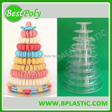 Ensemble De Macarons à 10 Niveaux Pyramide De Macarons Tour De