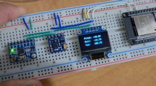 Measure Pitch Roll Yaw With MPU6050 HMC5883L ESP32