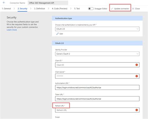 [coe starter kit bug] audit log connector office 365 management api lost upon upgrade and