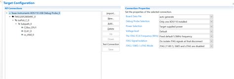 CCS TMS F C External XDS Pin JTAG Connection To TI F EVM Code Composer