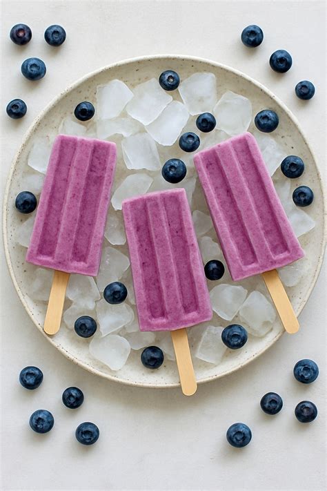 Healthy Homemade Blueberry Popsicle Recipe