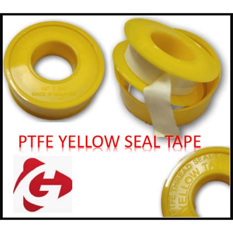 [tape] Gas Line Ptfe Yellow Seal Tape Teflon Material 1 2 Width X