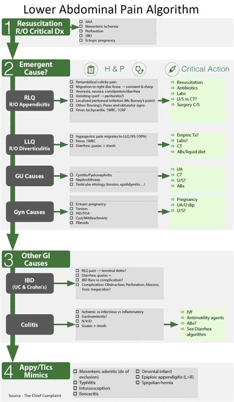 Lower Abdominal Pain In The Emergency Department Manual Of Medicine