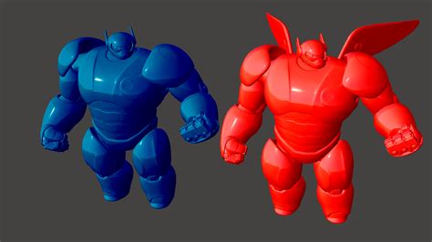 Stl File Baymax Armored Bundle Big Hero 6 Hi Poly Detailed Stls
