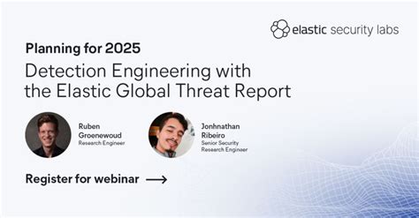 Detection Engineering With The Elastic Global Threat Report Mike Houston