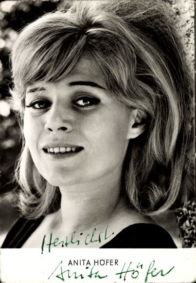 Ansichtskarte Postkarte Schauspielerin Anita Höfer Autogramm