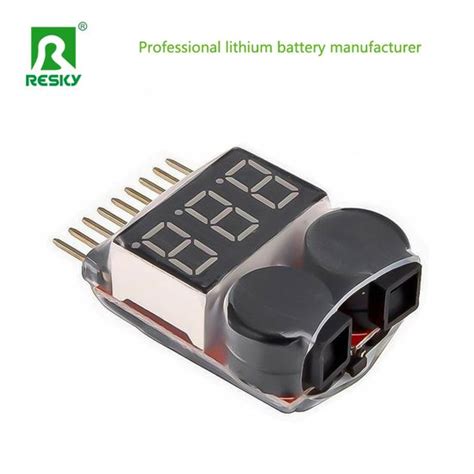 1s 8s Low Voltage Buzzer Alarm For Rechargeable Lithium Lipo Polymer Battery Voltage Tester