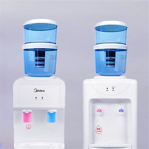 美的饮水机家用小型台式桌面搭配过滤功能桶自来水直饮净水一体机 虎窝淘