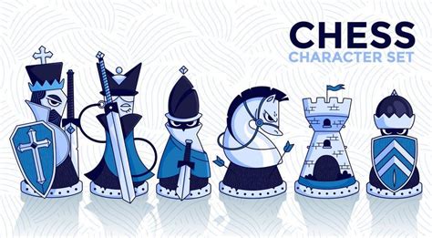 Set Cartoon Chess Pieces Stock Vector Royalty Free 47566414