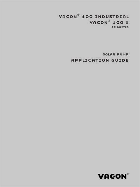 vacon 100 solar pump application guide dpd01602c en pdf fuse