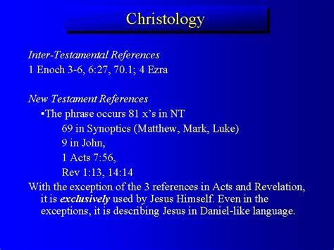 Christology The Study Of The Doctrine Of Christ