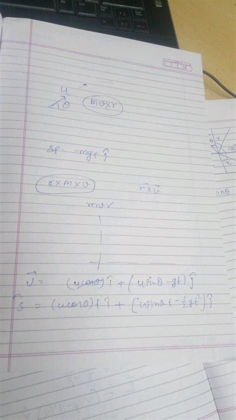 A Projectile Is Projected Some Angle From The Horizontal In A Vertical Plane Then The Angular