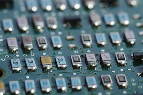 Surface Mounted Components Stock Image C027 8615 Science Photo