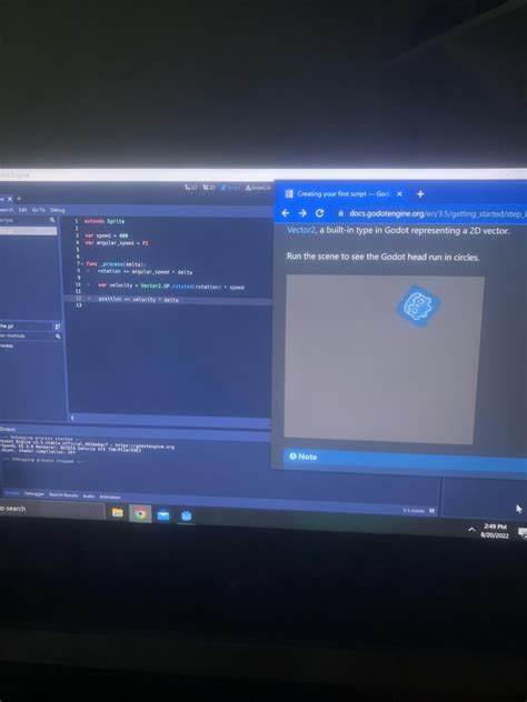 Im Attempting The “creating Your First Script” Tutorial And Im Stuck