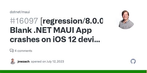 Regression800 Blank Net Maui App Crashes On Ios 12 Device With