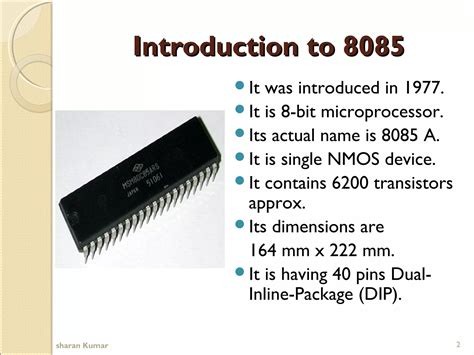 Pin Diagram Of 8085 Ppt