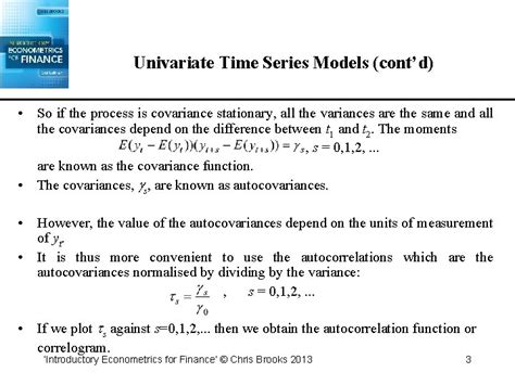 Chapter 6 Univariate Time Series Modelling And Forecasting