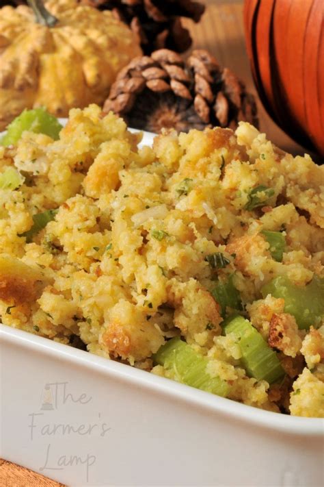 Old Fashioned Southern Cornbread Dressing Recipe • The Farmers Lamp