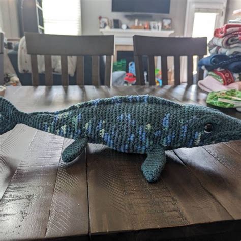 Pattern Only Mosasaurus Marine Reptile Amigurumi Crochet Etsy