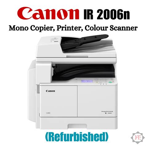 Canon Ir 2006n With Auto Duplex Mono Copier Printer Color Scanner Refurbished Xerox Machine