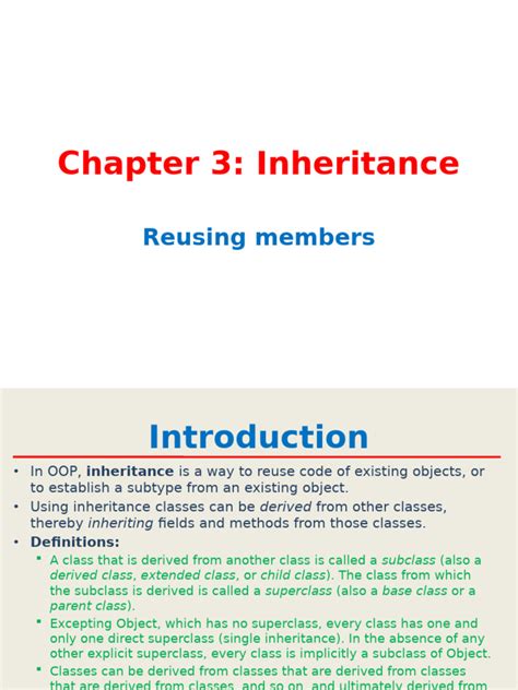 Chapter 3 Inheritance Pdf Inheritance Object Oriented Programming Class Computer