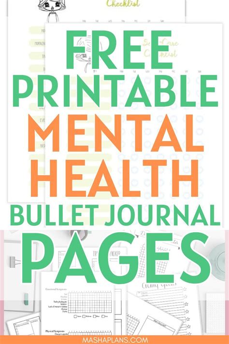 Free Printable Mental Health Journal Pages Artofit
