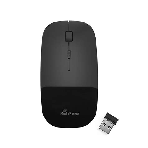 Mediarange MiŠ BeŽiČni S 3 Tipke OptiČki Sjajno Crni Tihi Mros215 Omnia