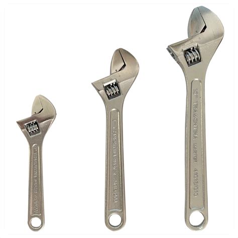 Kit Chave Inglesa Ajustável 6 8 10 Polegadas Tramontina Aço Super Depo