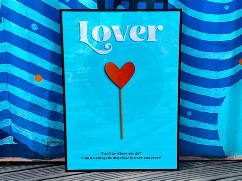 Taylor Swift Lover Album Cover Poster 1