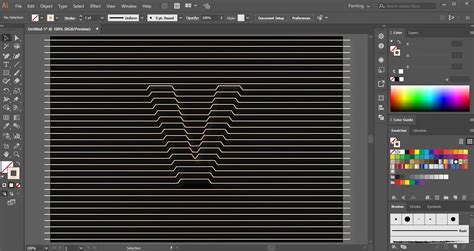 Line Distort Text Effect Adobe Tutorial