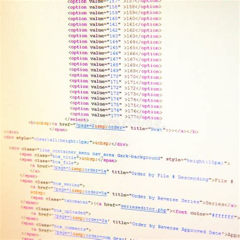 Html Code Stockfoto Bild Von Standort Hintergrund Zeichen 35324336