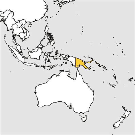 printable papua new guinea map in world location free download and